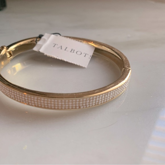 Talbots | Jewelry | New Talbots Shimmer Shine Gold Bangle Bracelet ...